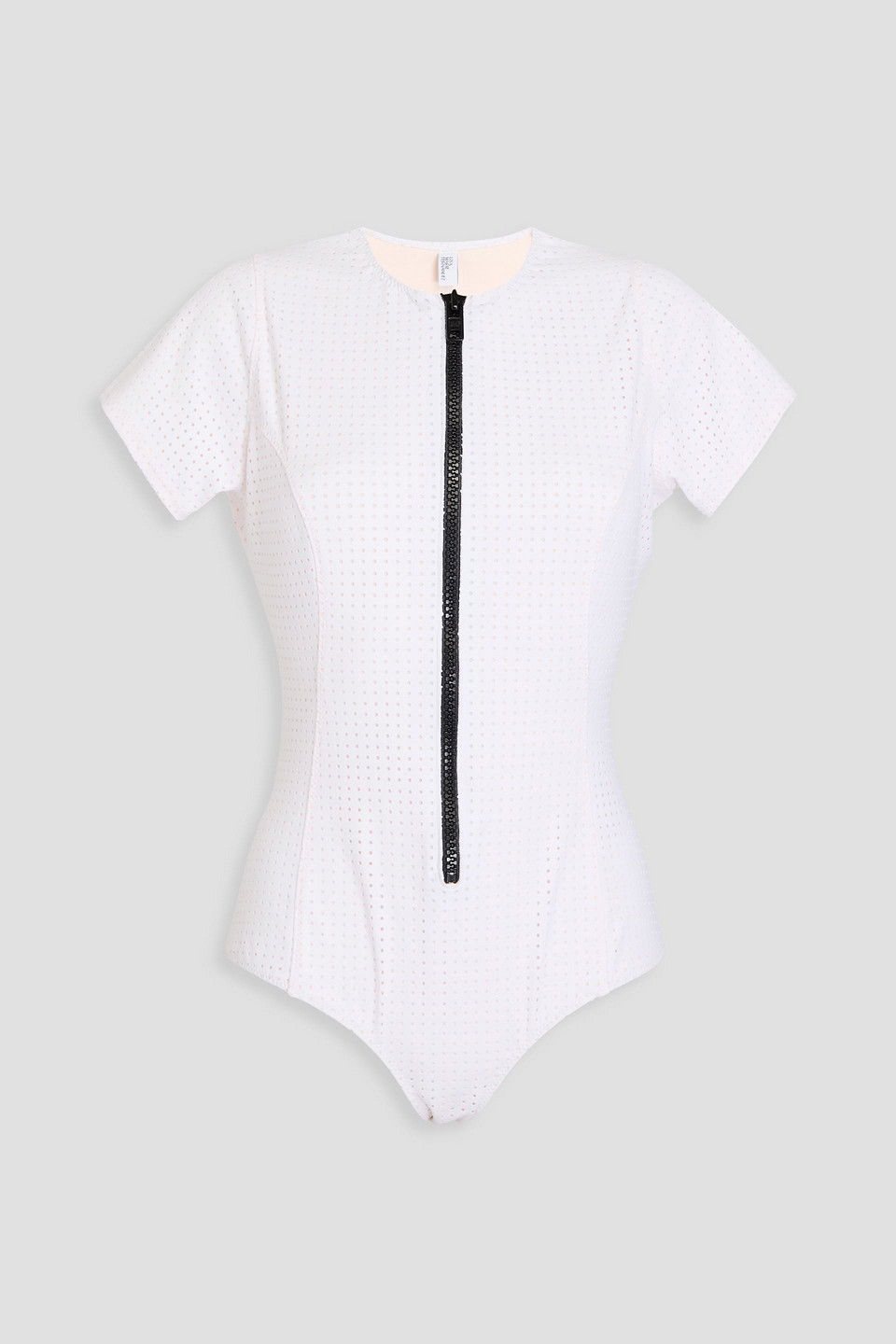 LISA MARIE FERNANDEZ Farrah Bonded Swimsuit in White | endource