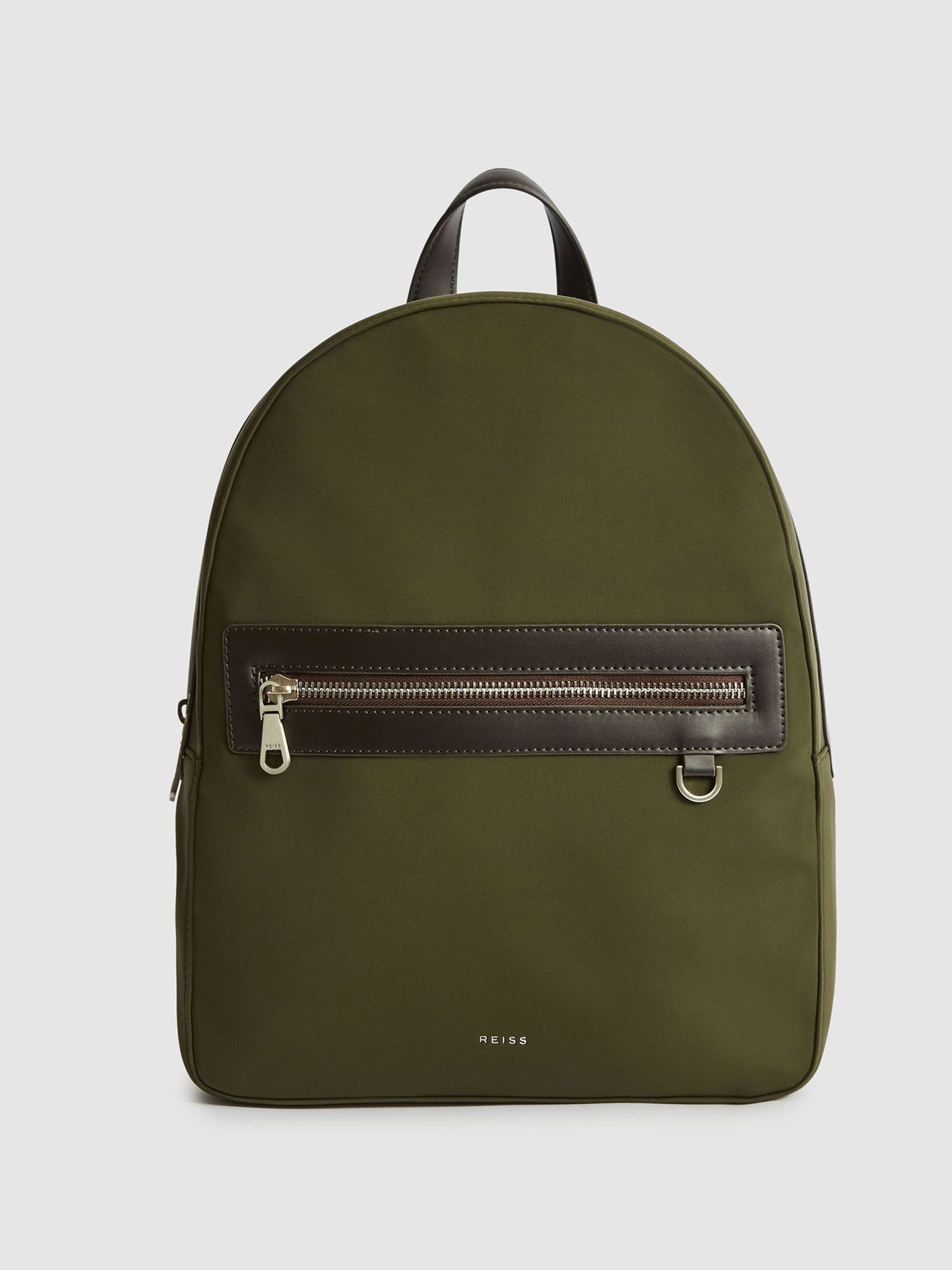 REISS Ethan Neoprene Backpack in Khaki | endource