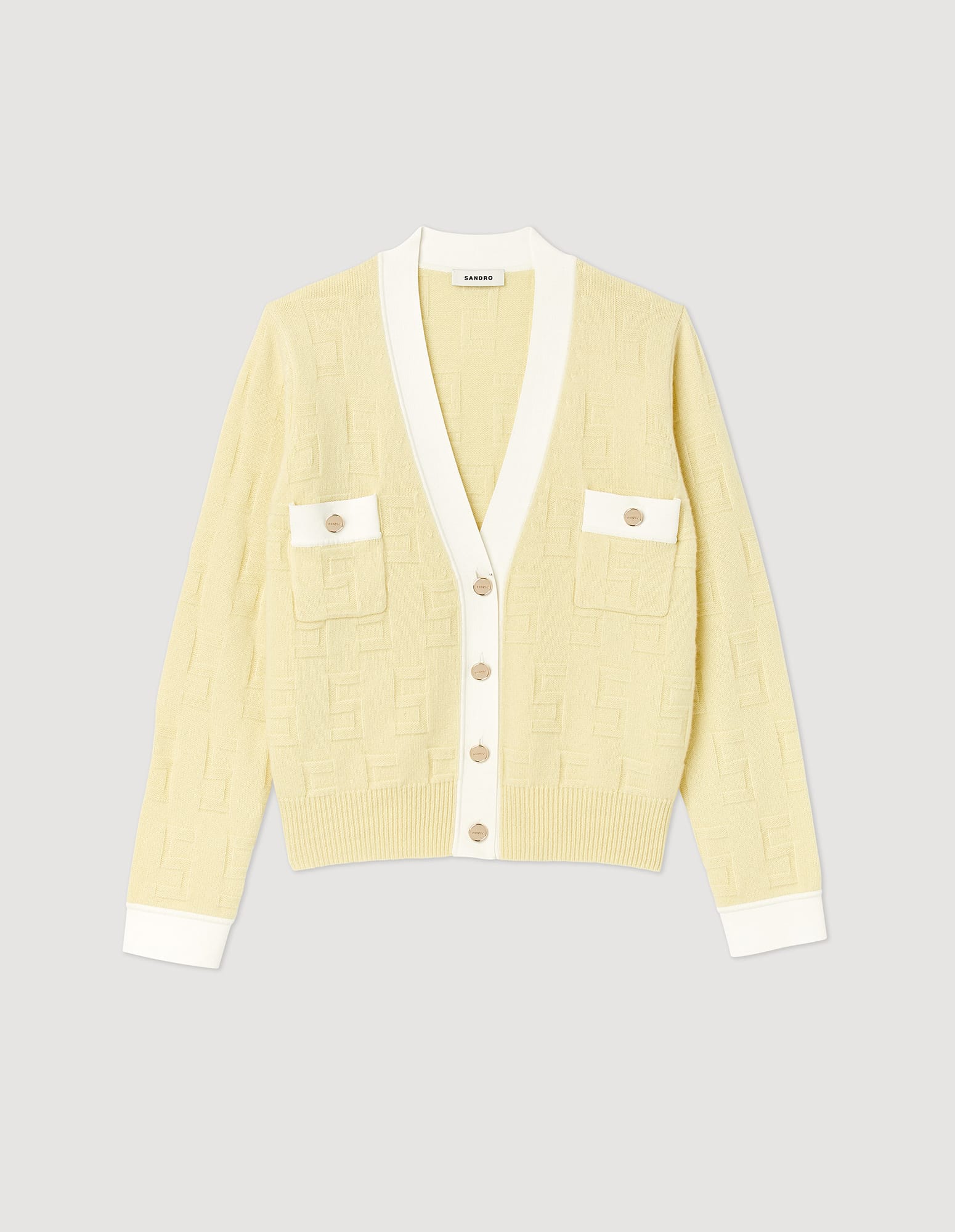 SANDRO Two-Tone Cardigan | endource