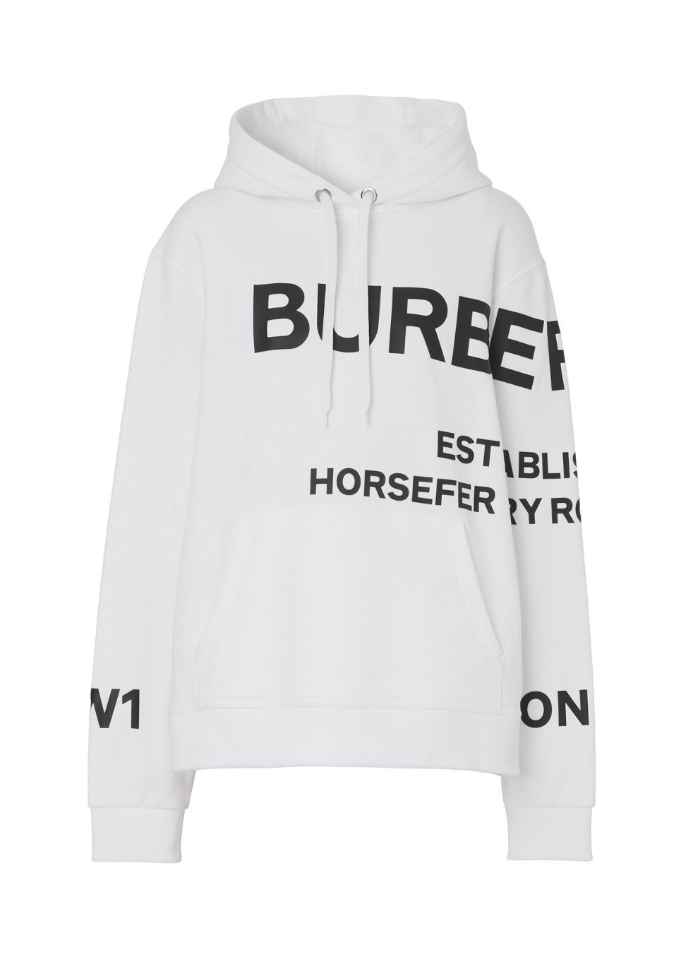 BURBERRY Horseferry Print Cotton Oversized Hoodie | endource