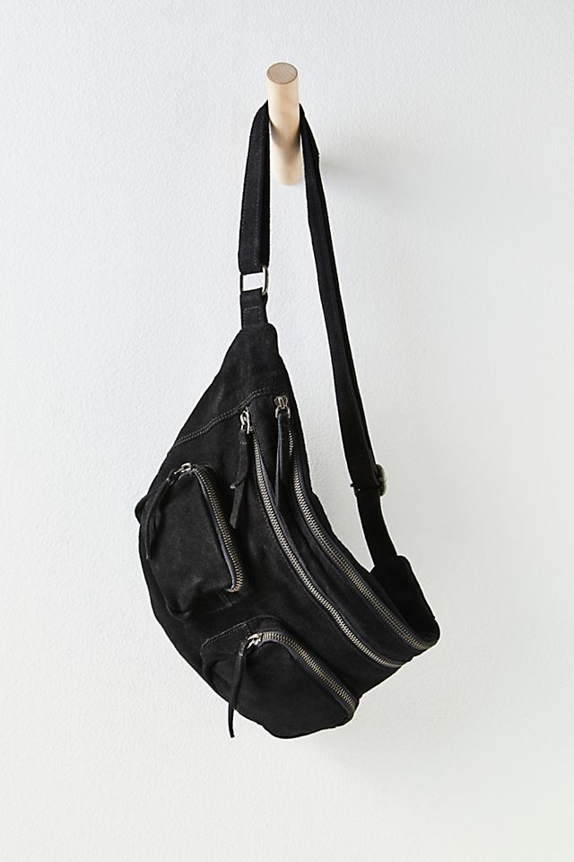 FREE PEOPLE FP Collection - Samara Suede Sling Bag in Rock Salt | endource