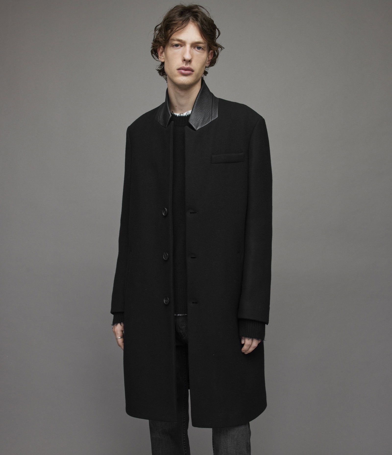 ALLSAINTS Truman Coat in Black | Endource