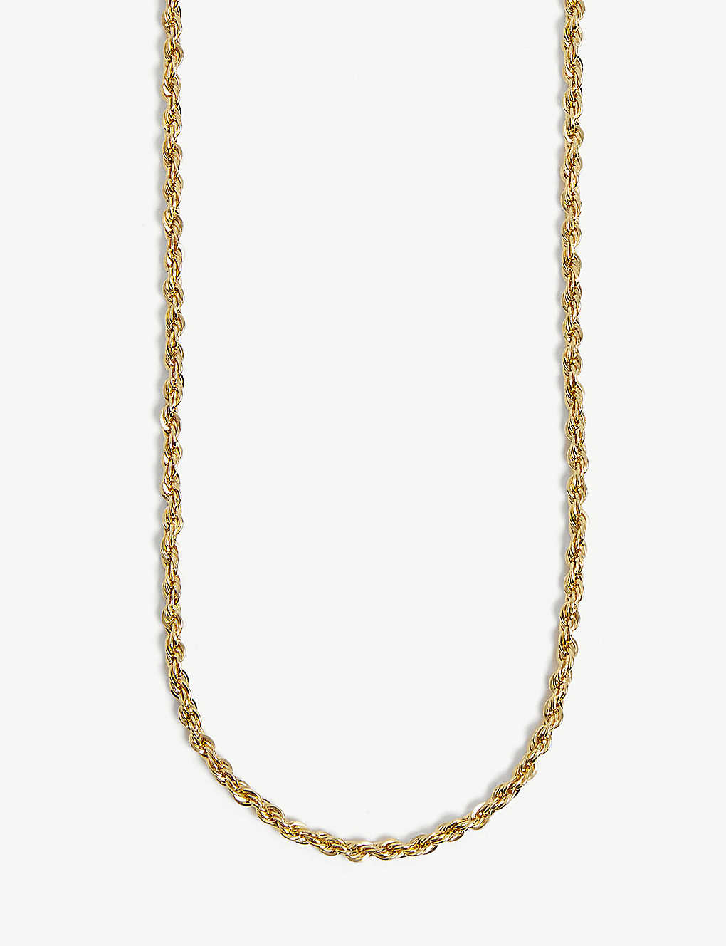 CRYSTAL HAZE Rope Chain 18ct Gold-Plated Chain Necklace in GOLD | endource