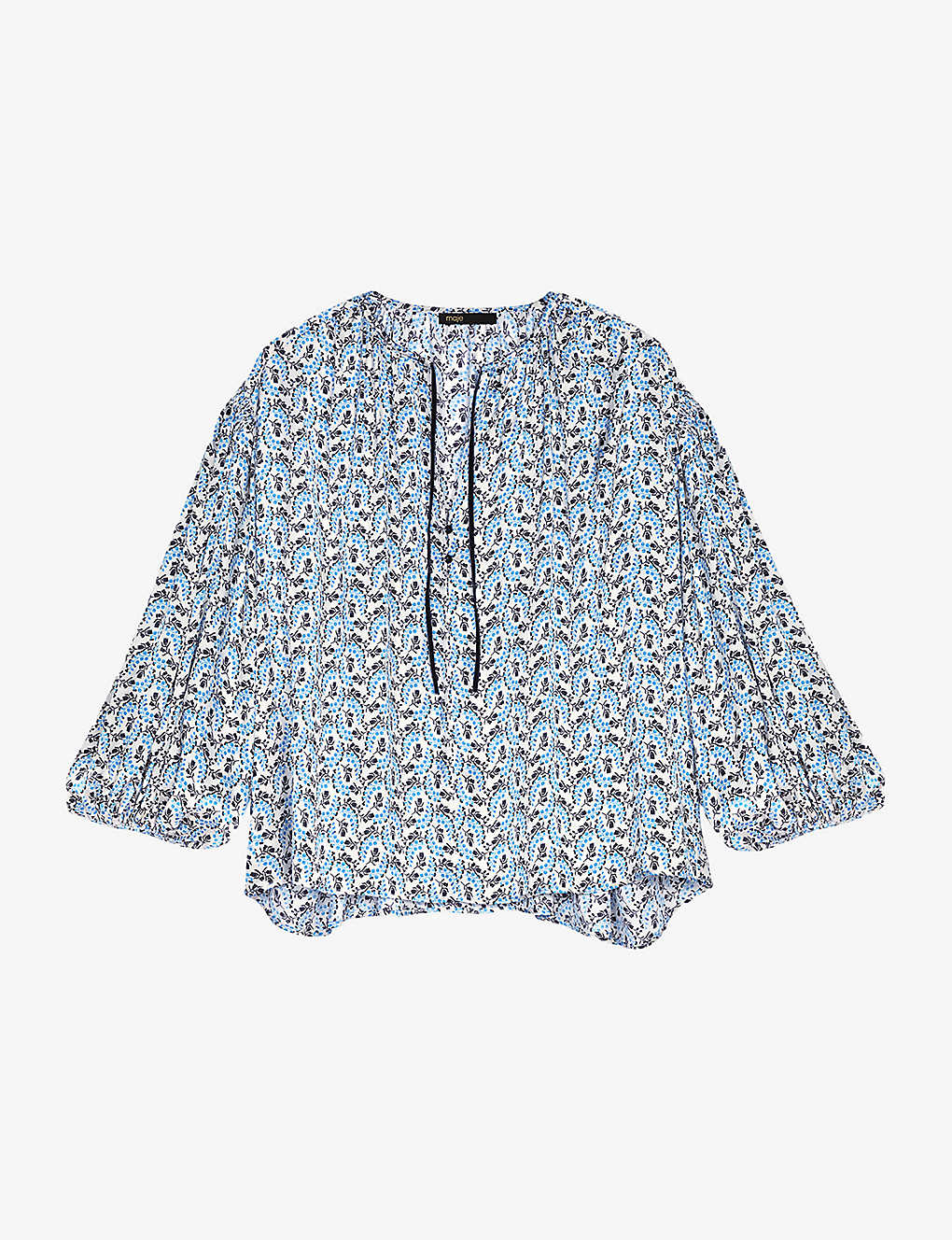 MAJE Lipetila Floral-Print Woven Blouse in IMPRIME | Endource