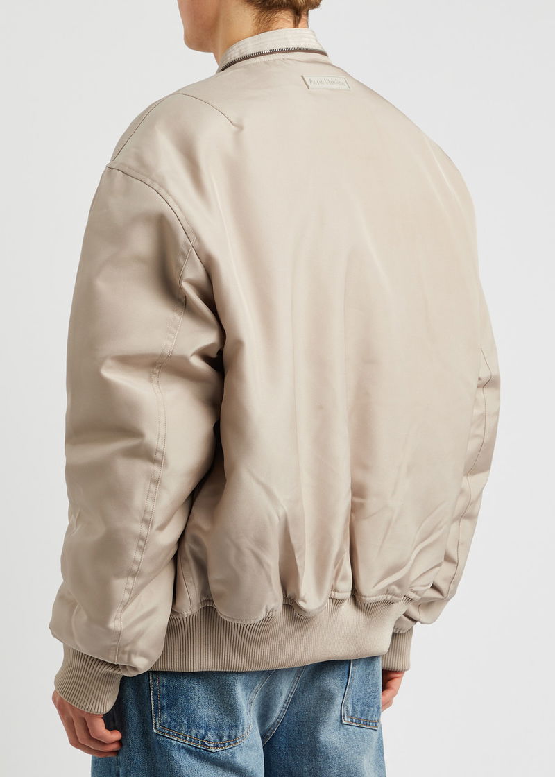 ACNE STUDIOS Faux Shearling-Trimmed Padded Bomber Jacket | endource