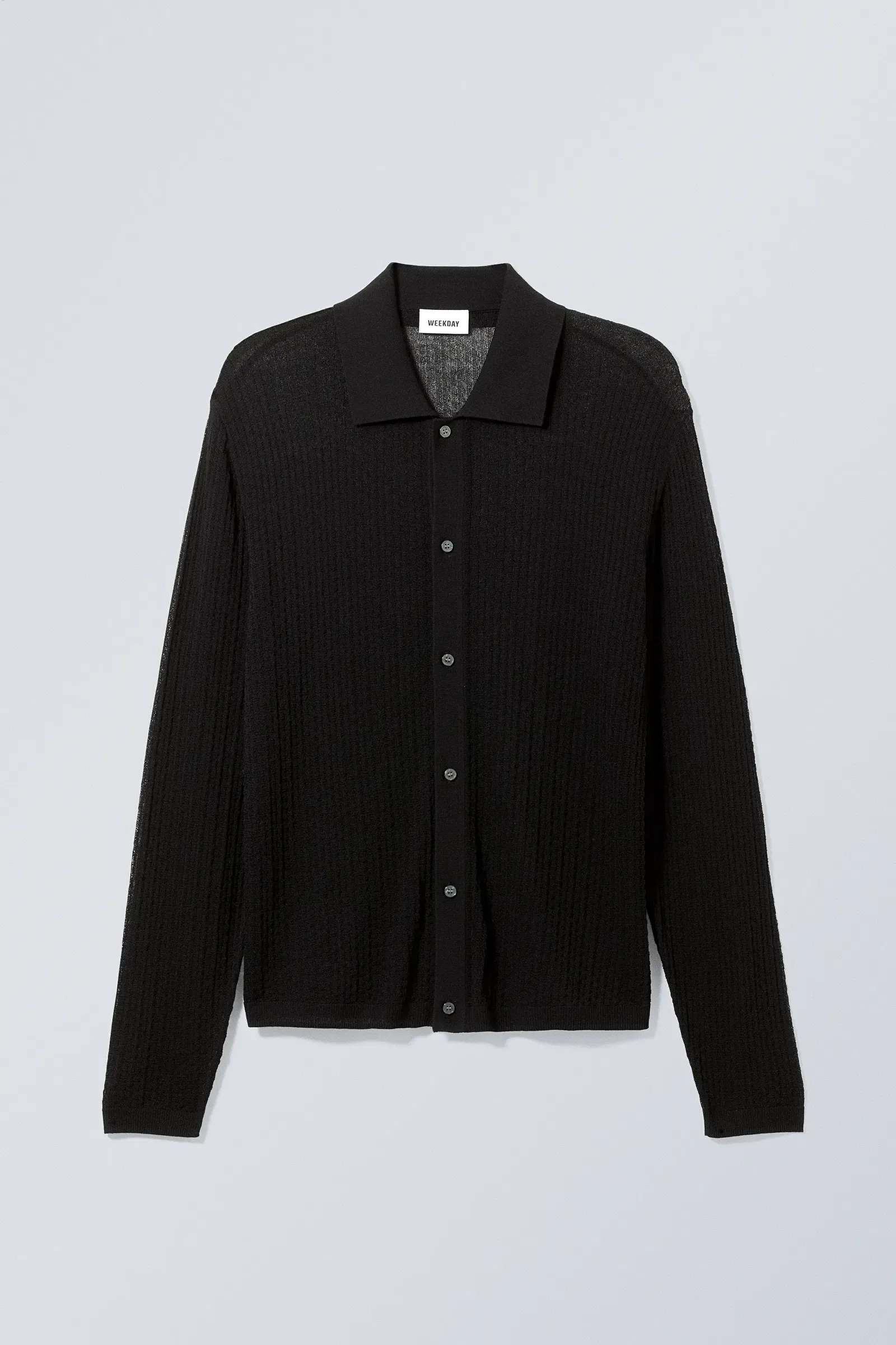 WEEKDAY Mike Regular Cardigan in Black | endource