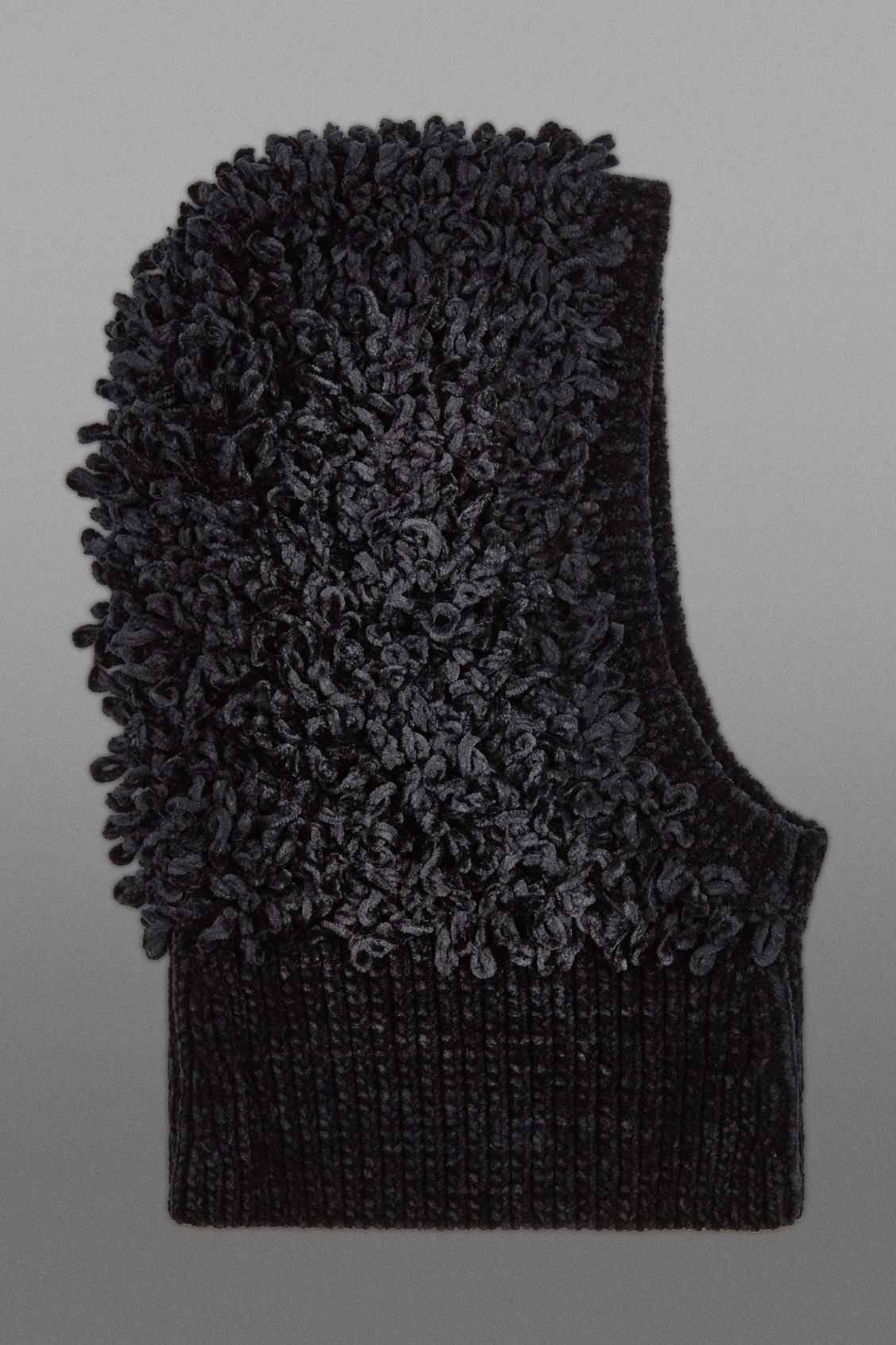 COS The Chenille Balaclava in BLACK | Endource