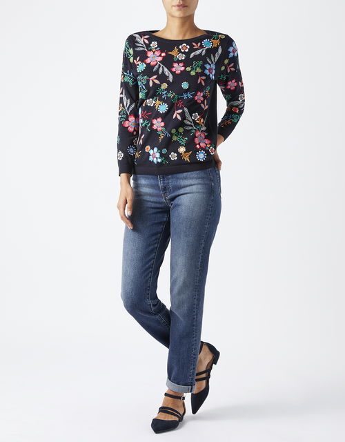 Monsoon Emma Embroidery Jumper | endource