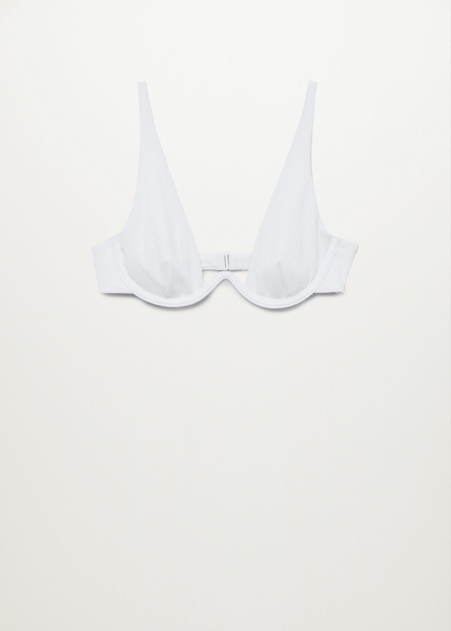 MANGO Textured Bikini Top | endource