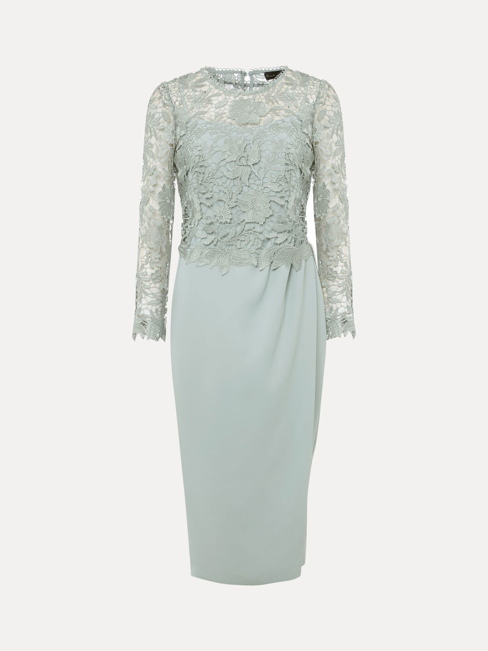 PHASE EIGHT Adeline Lace Bodice Dress in Eau De Nil | endource