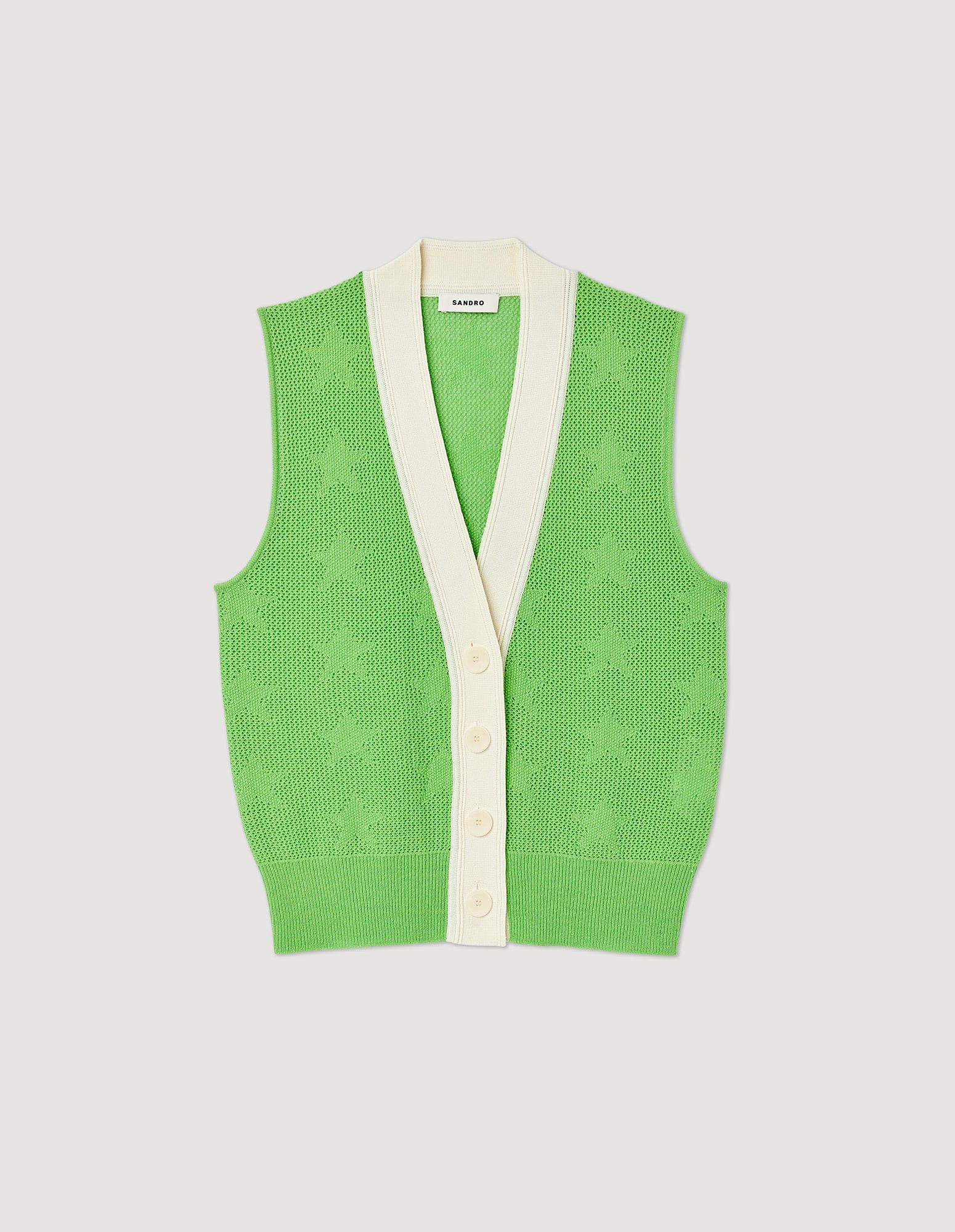 SANDRO Sleeveless cardigan | Endource