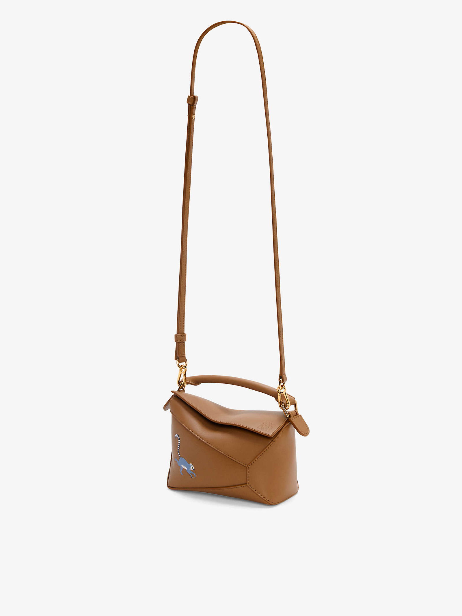 LOEWE Lemur Puzzle Mini Leather Cross-Body Bag | endource