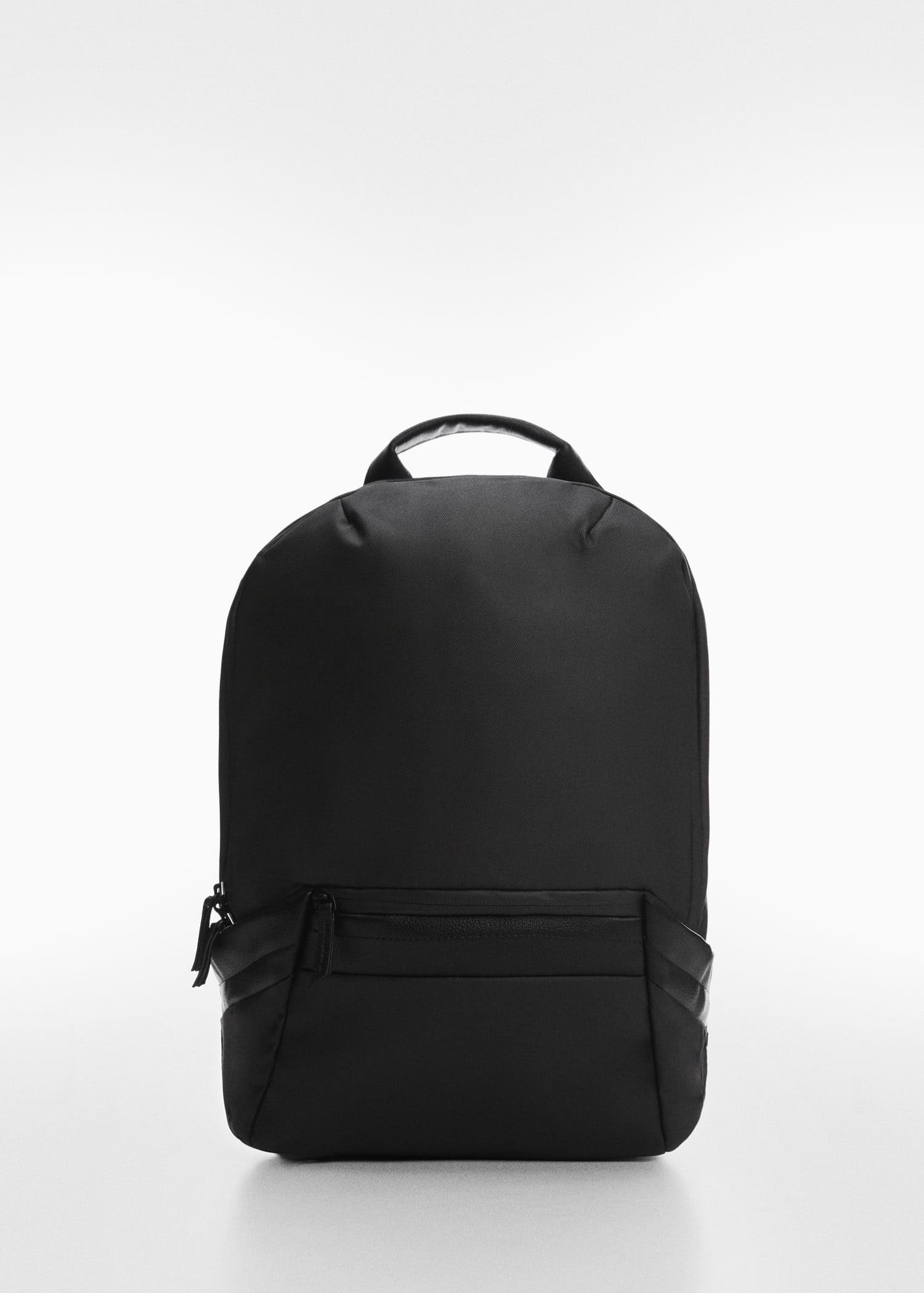MANGO Classic-Fit Backpack in Black | endource