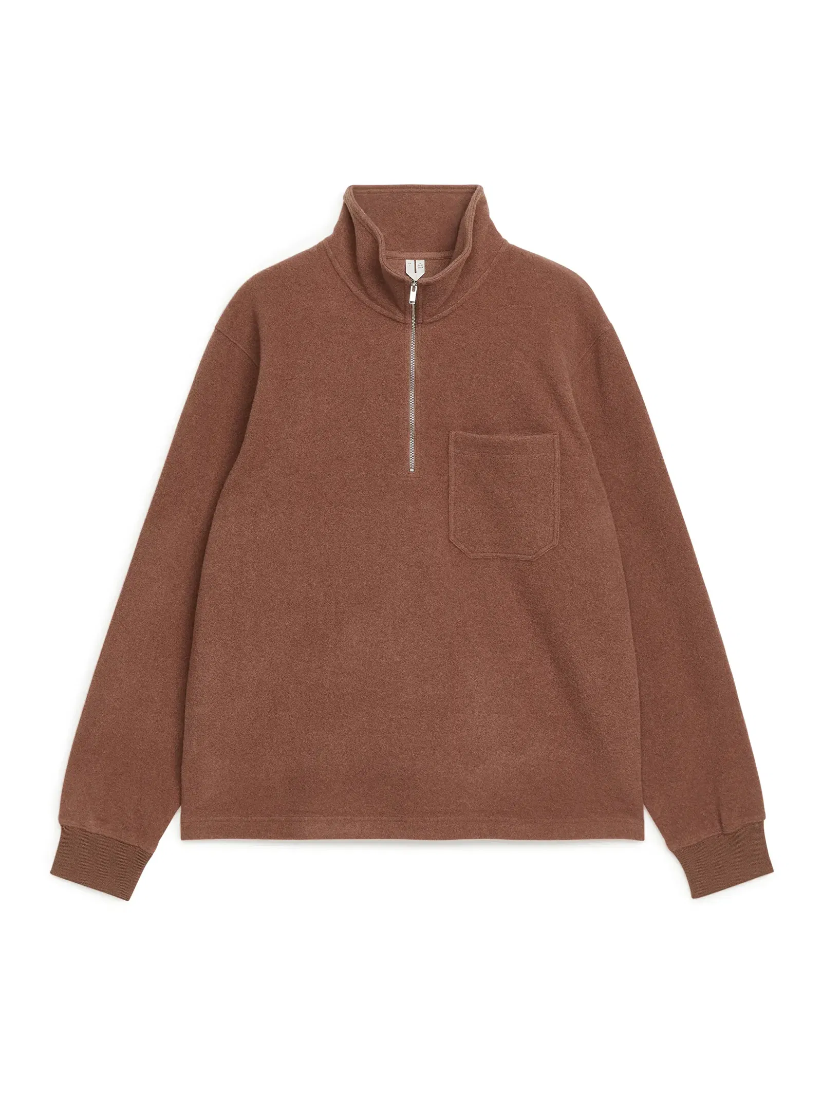 ARKET Half-Zip Wool Pile Jumper | endource
