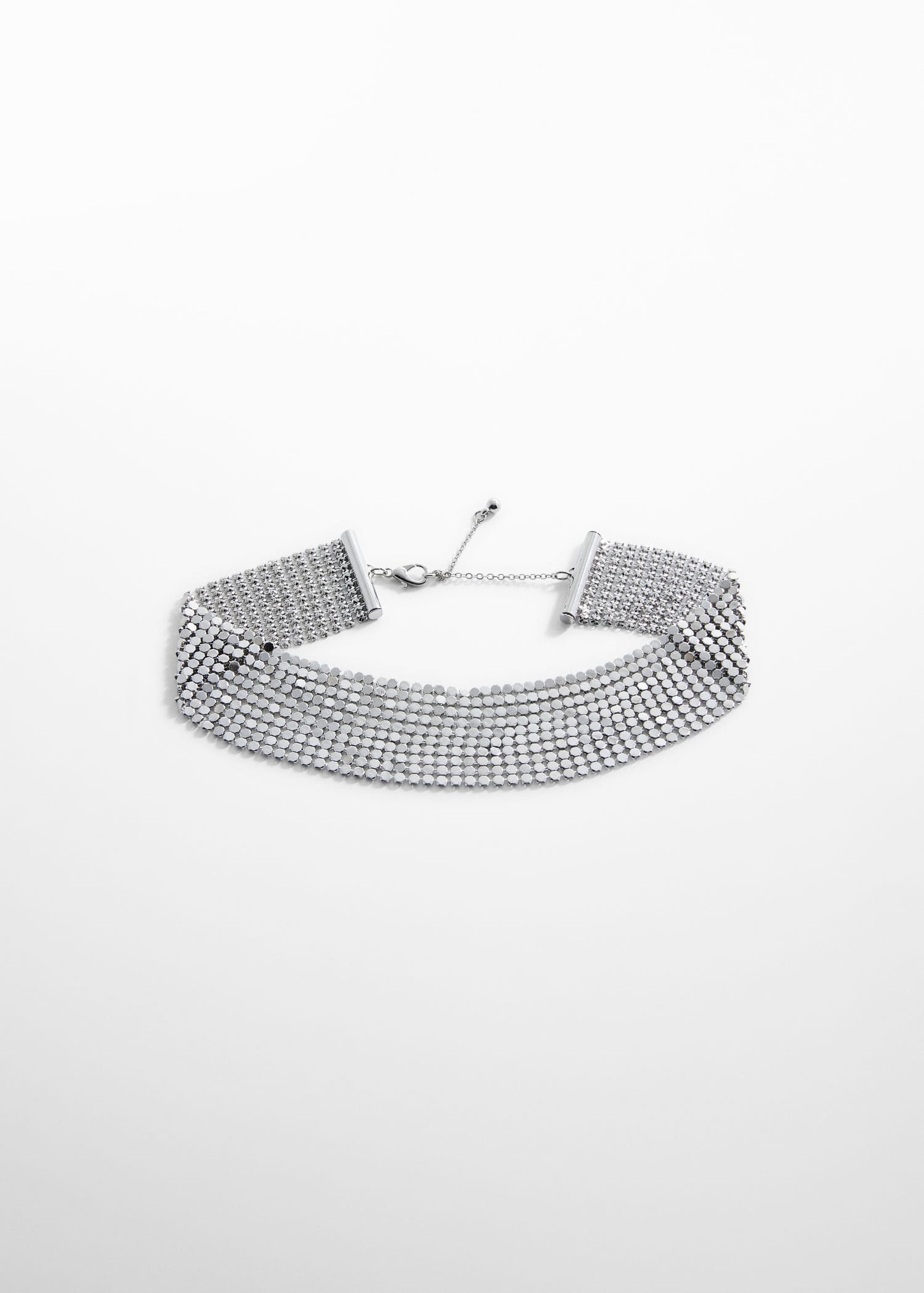 MANGO Silver Beaded Choker in Silver | Endource
