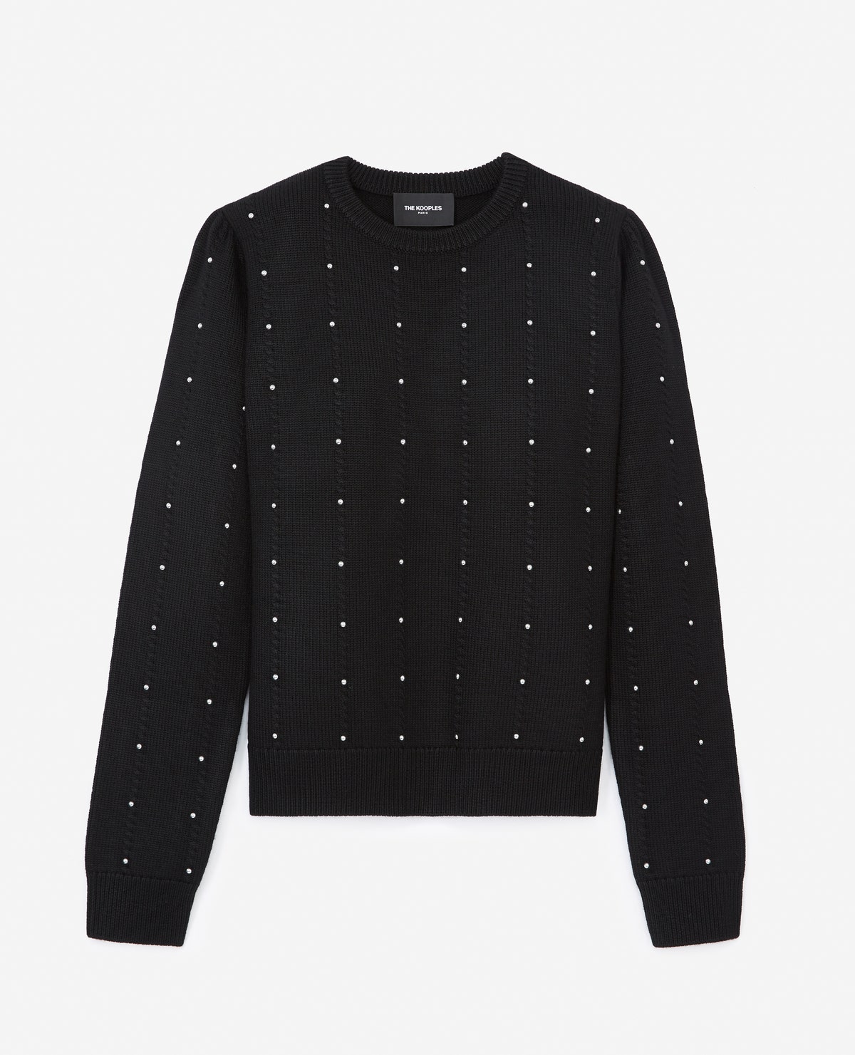 THE KOOPLES Sweater With Gathering & Stud Detail | Endource