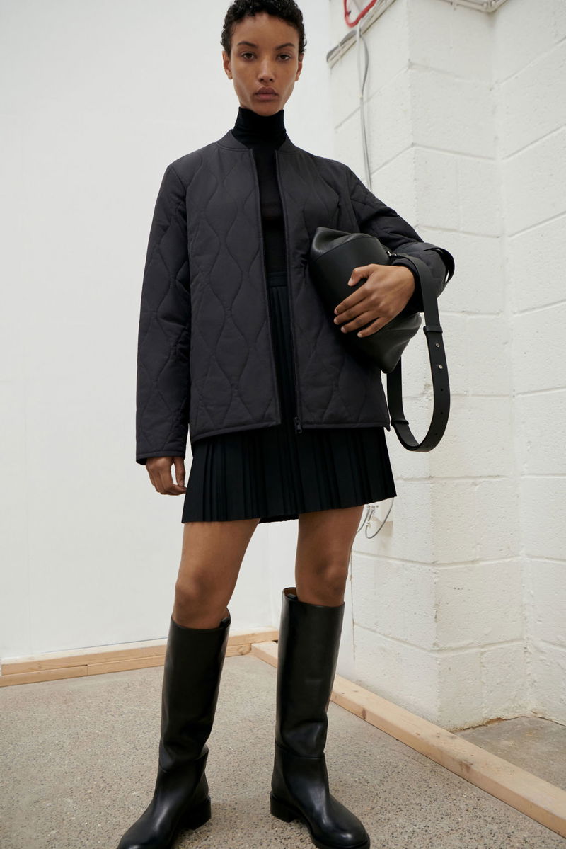 COS Leather Riding Boots in BLACK | endource