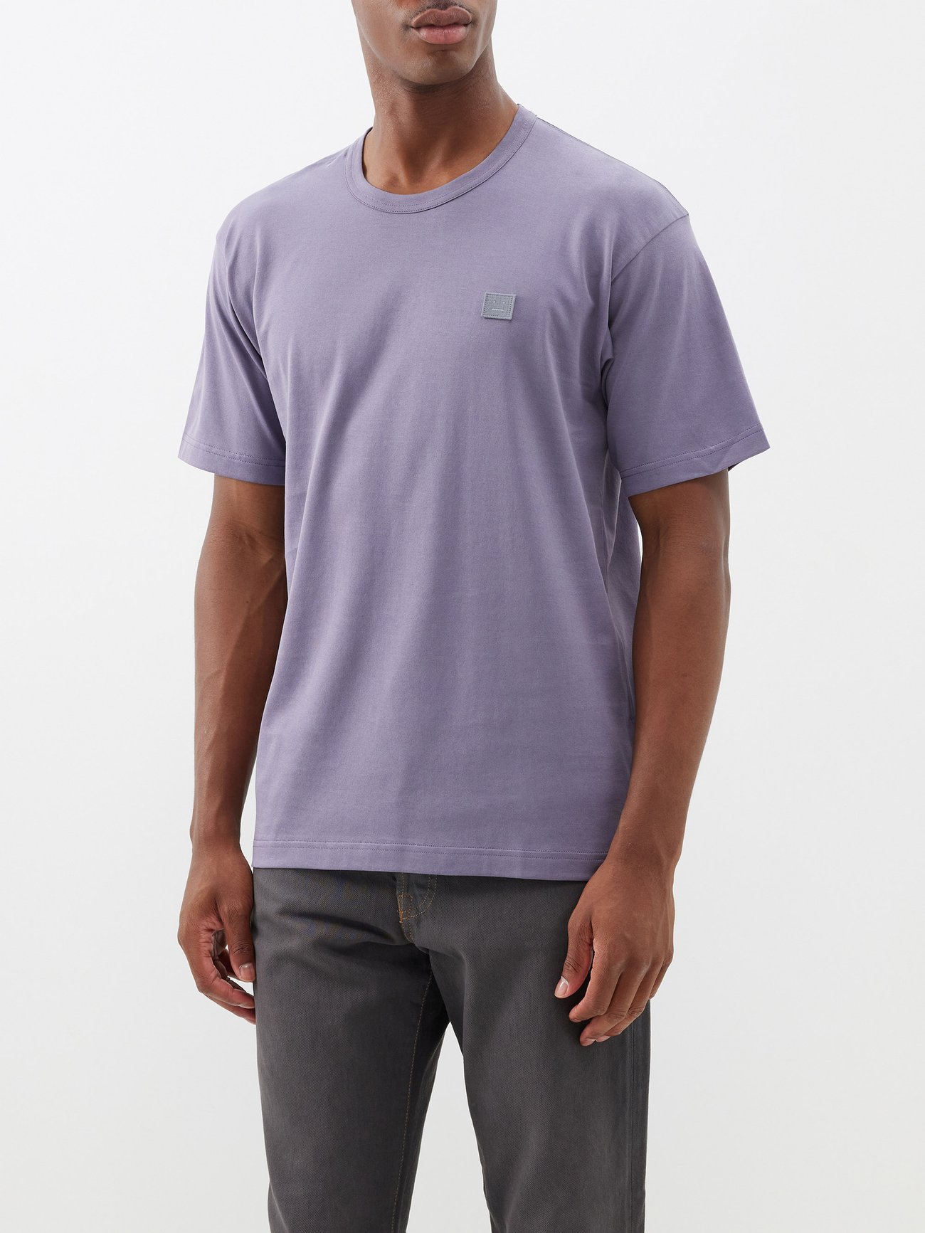 ACNE STUDIOS Nash Face-Logo Cotton-Jersey | endource