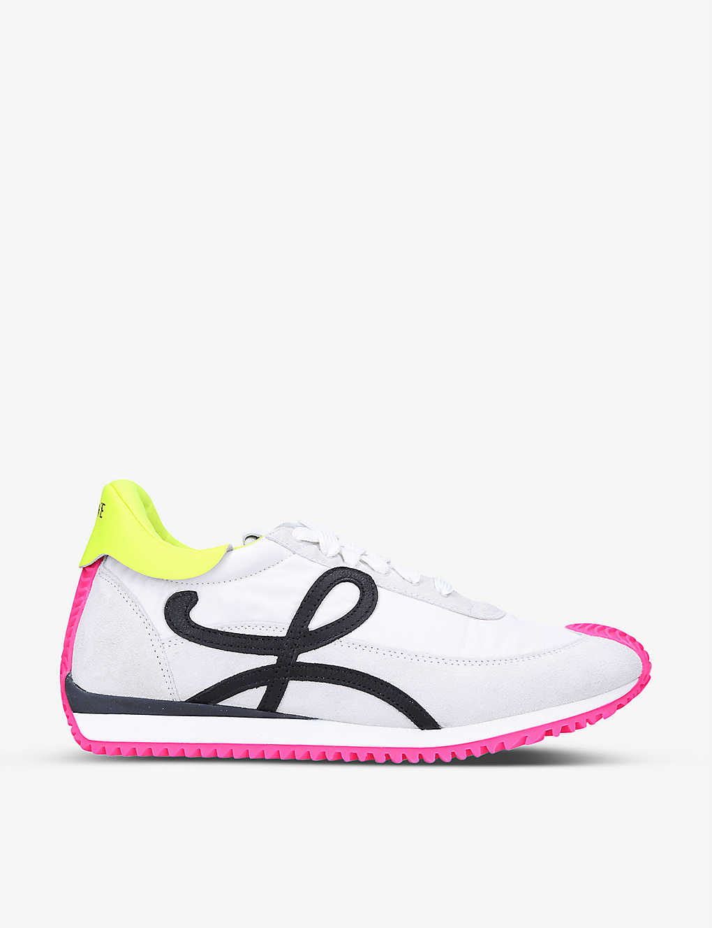 LOEWE Flow Runner Monogram Leather And Shell Trainers | endource