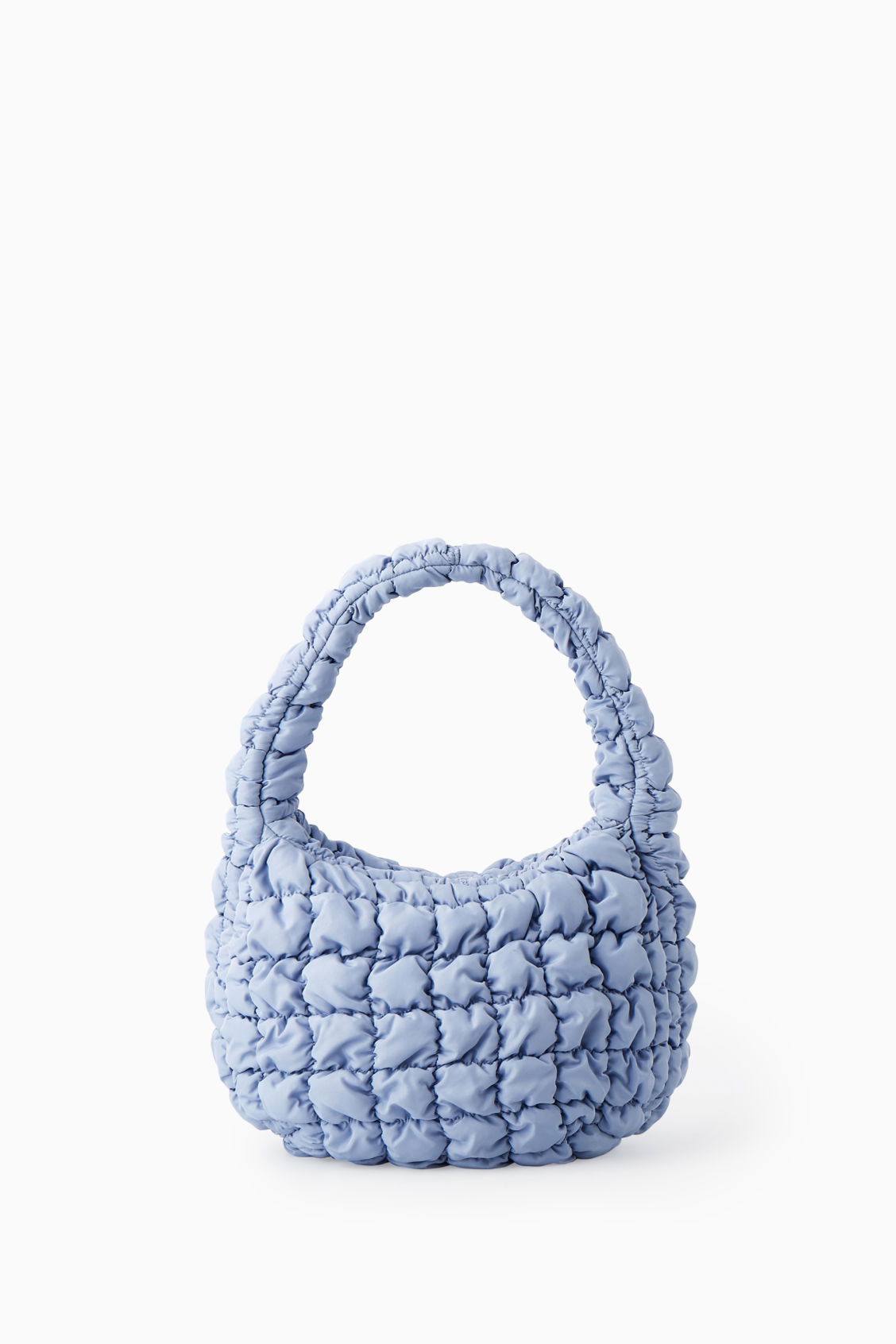 COS Quilted Mini Bag in LIGHT BLUE | endource