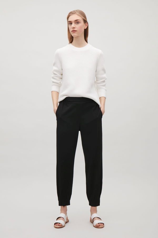 COS Elastic Waist & Cuff Trousers | endource