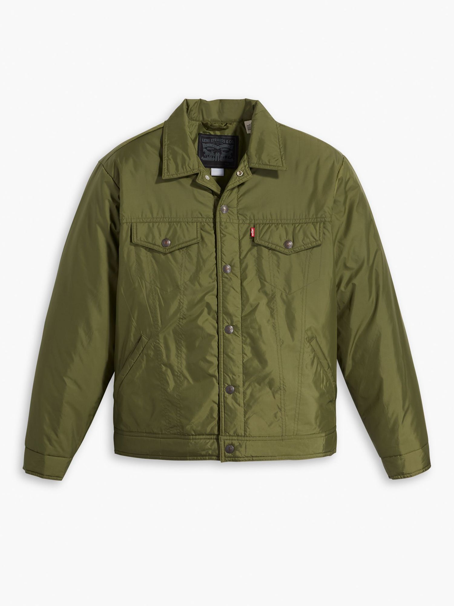LEVI'S Padded Relaxed Fit Trucker Jacket in Sea Moss | endource