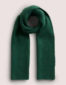 BODEN Fluffy Scarf in Hunter Green | endource