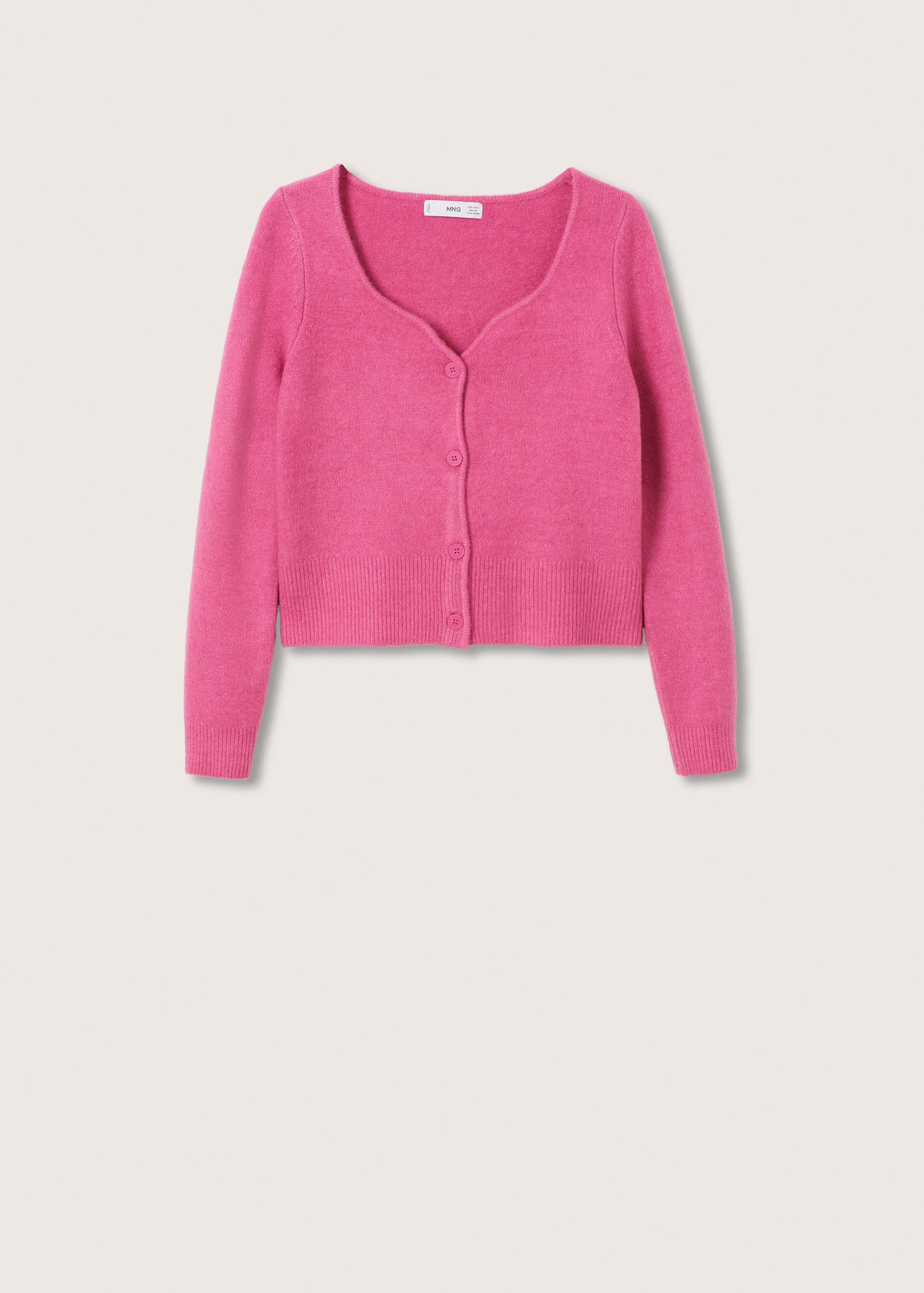 MANGO Textured Knit Cardigan | endource