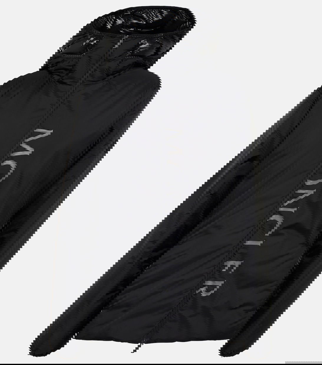 MONCLER Sepik Logo Down Jacket in Black | Endource