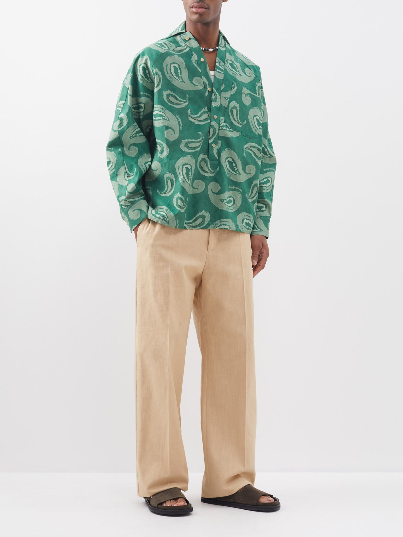 JACQUEMUS Pingo Paisley Cotton Shirt | endource