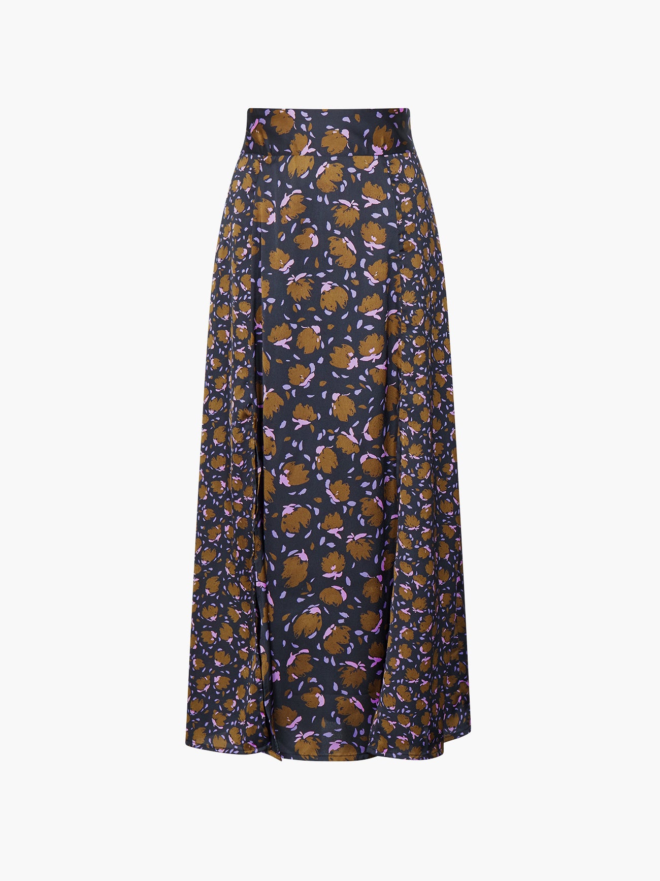 FRENCH CONNECTION Ingrid Inu Satin Drape Side Split Midi Skirt | endource