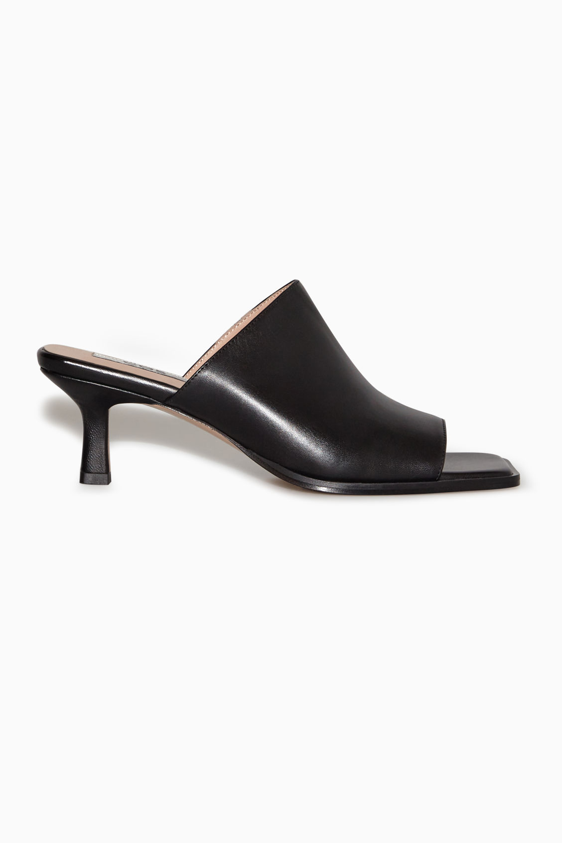 COS Leather Mules in BLACK | endource