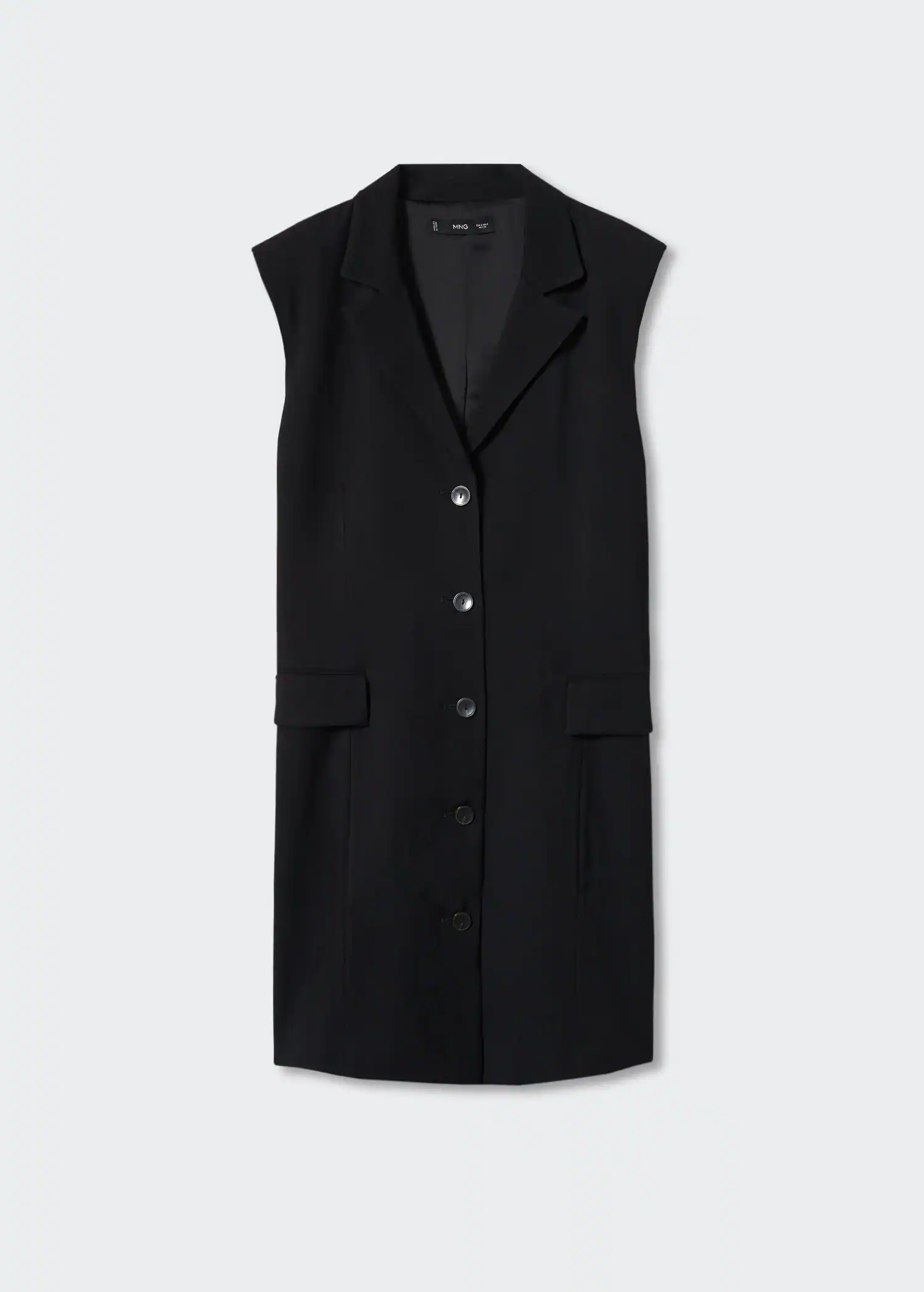 Mango Cut Out Back Dress In Black Endource