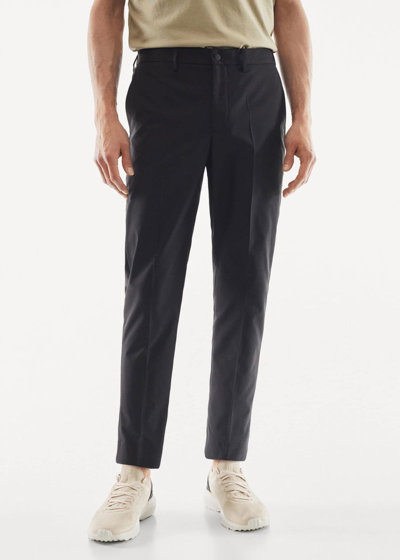 MANGO Slim-Fit Technical Suit Trousers | Endource