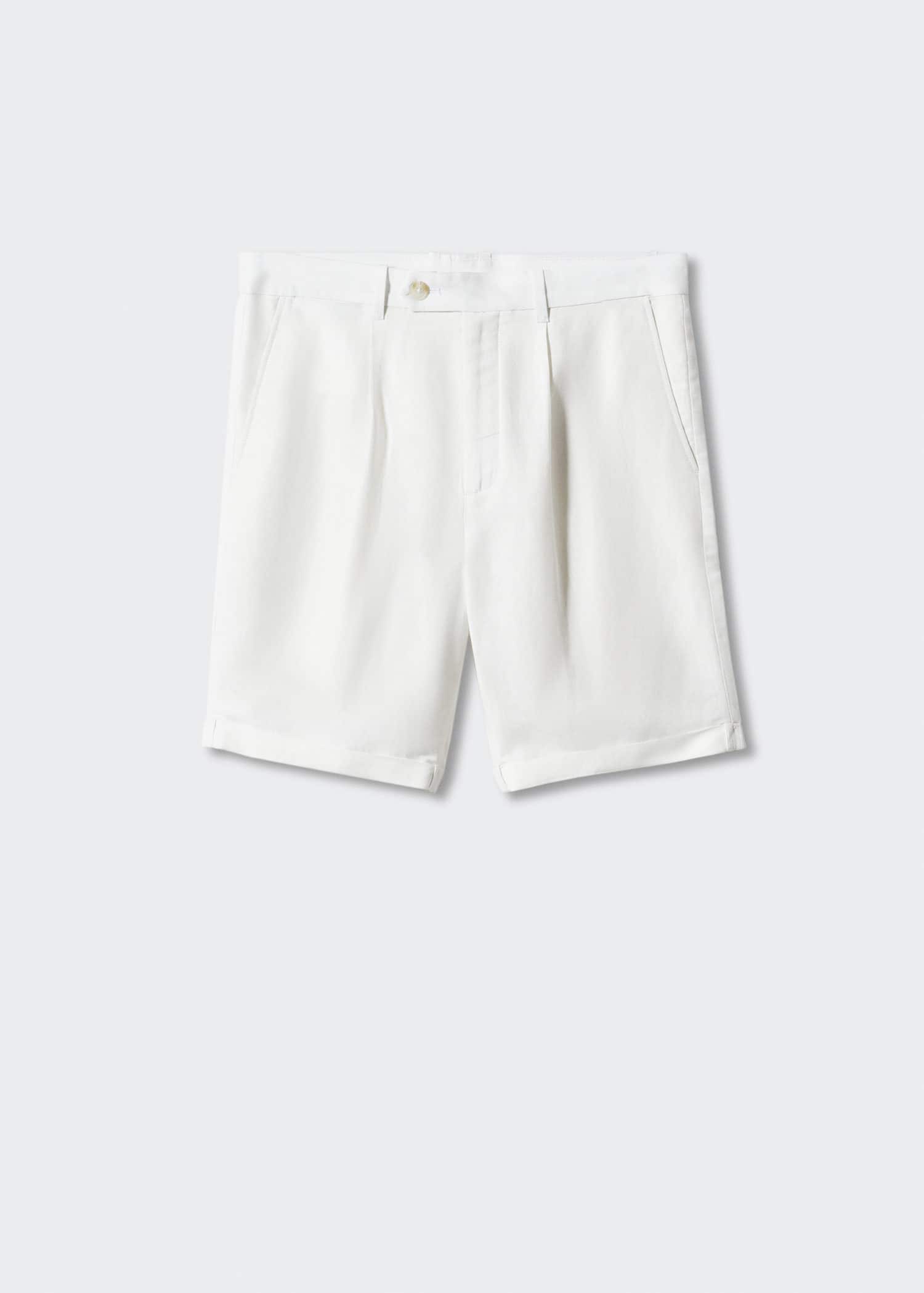 MANGO 100% Linen Shorts | endource