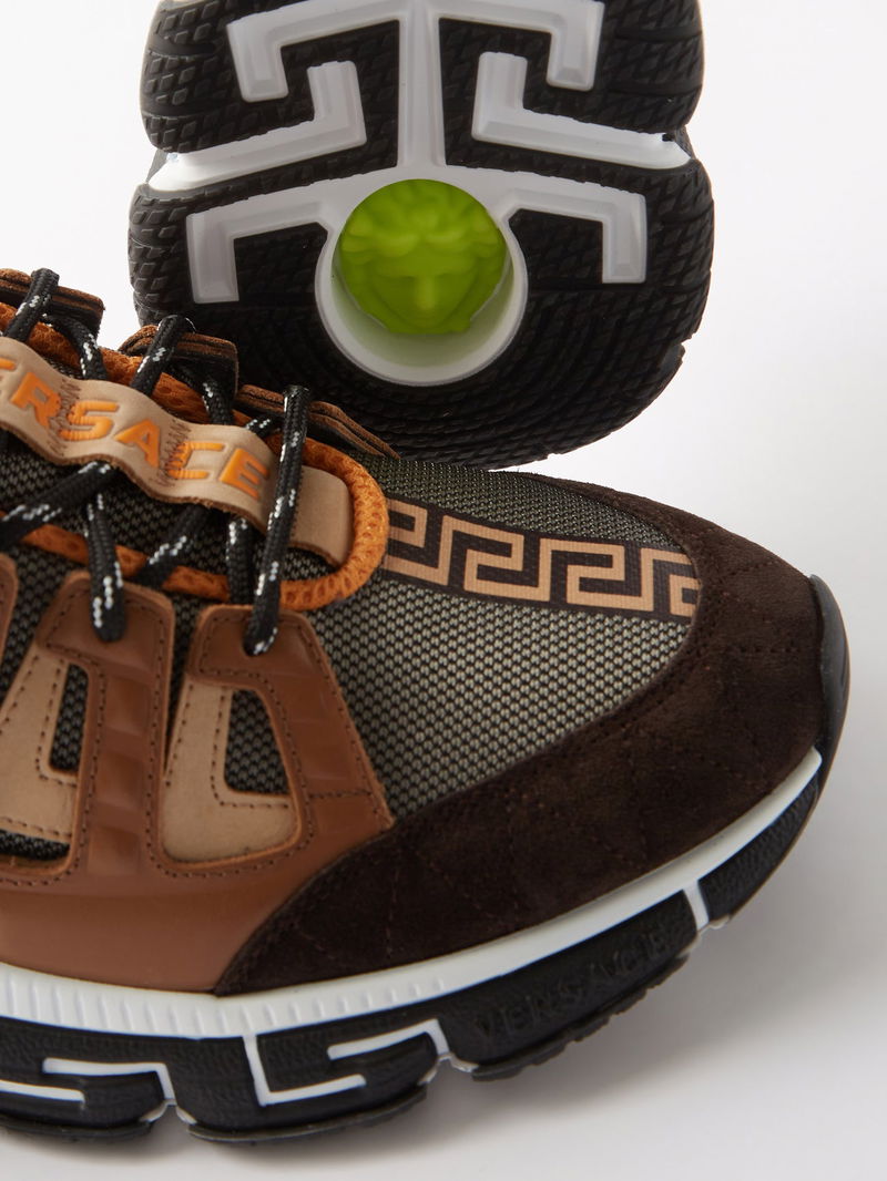 Versace Trigeca Trainers in Black | endource