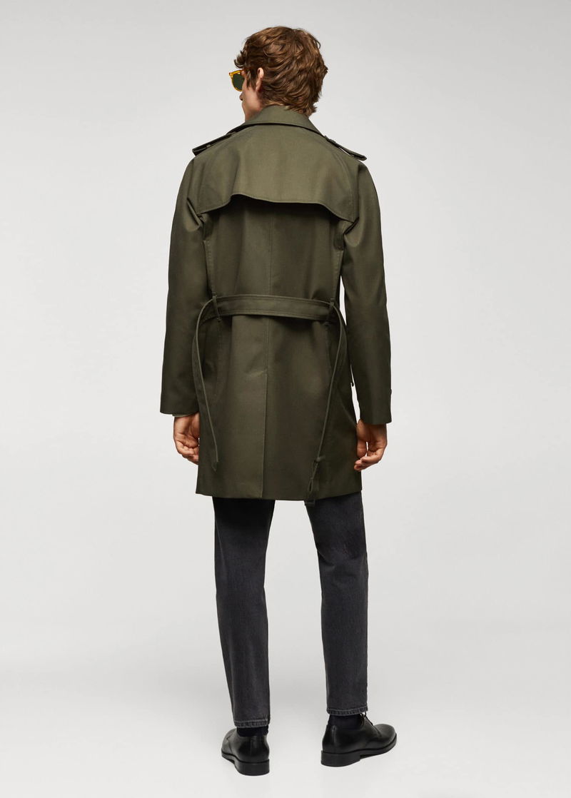 MANGO Classic Water-Repellent Trench Coat | endource