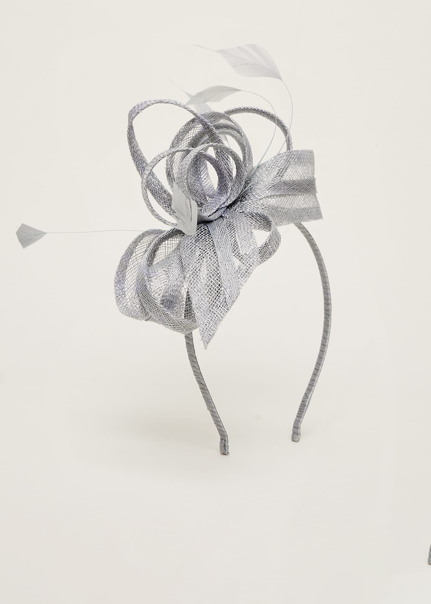 PHASE EIGHT Pleated Bow Headband in Eau De Nil | endource