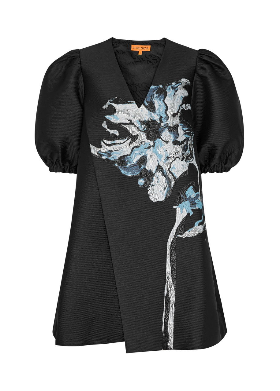 STINE GOYA Brethel Floral-Jacquard Twill Mini Dress | endource