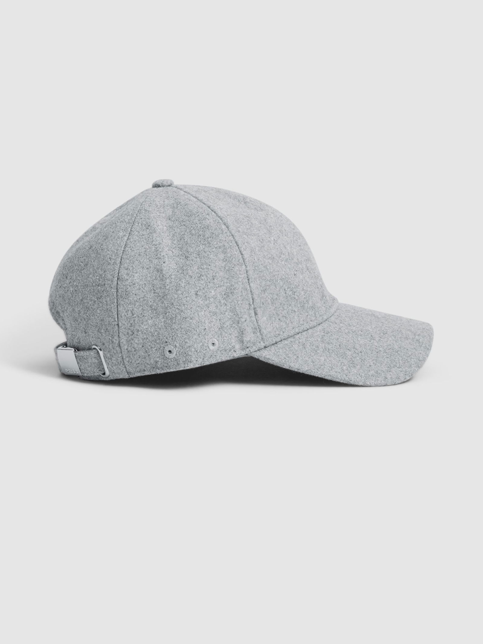 REISS Ashby Wool Blend Baseball Cap in Grey | endource