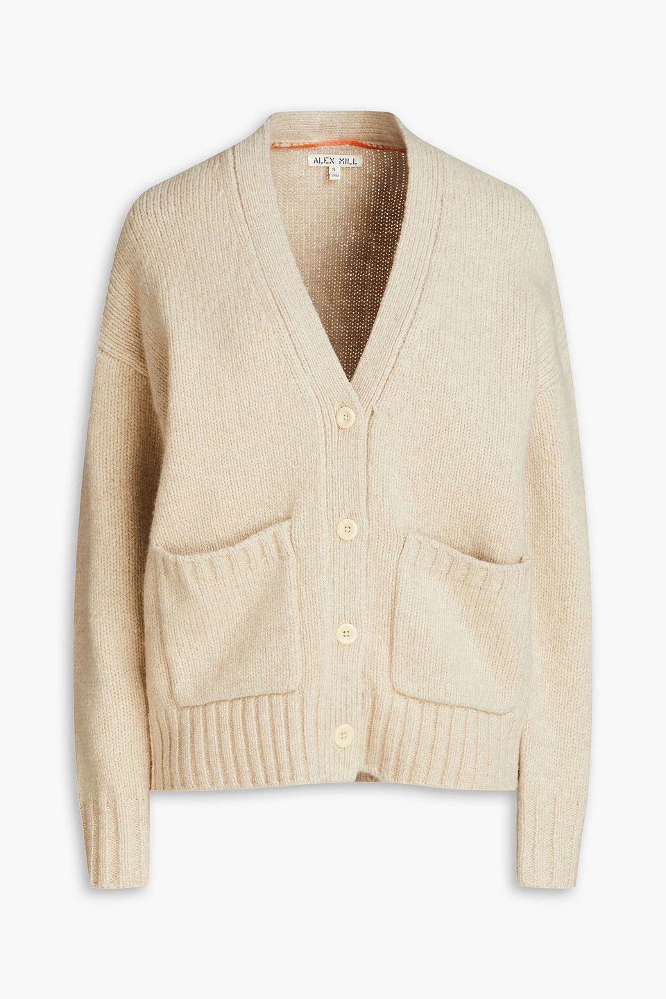 ALEX MILL Emma Wool-Blend Cardigan in Neutral | endource