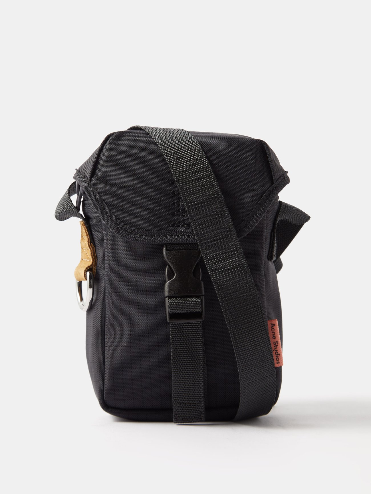 ACNE STUDIOS Ayden Ripstop Cross-Body Bag in Black | endource