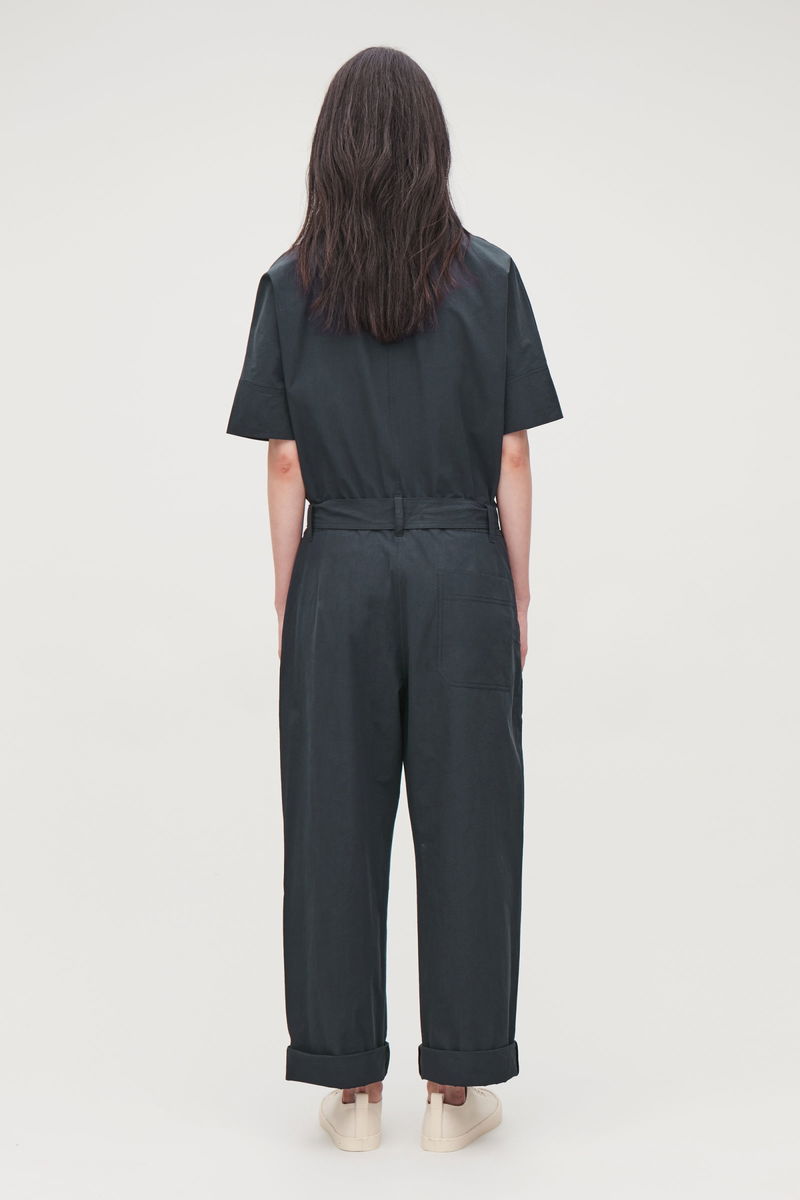 COS Belted Topstitched Jumpsuit | endource