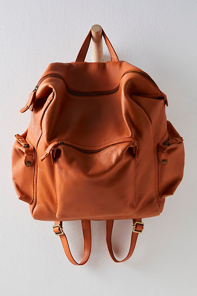 FREE PEOPLE FP Collection - Darcy Leather Backpack in Cognac | endource