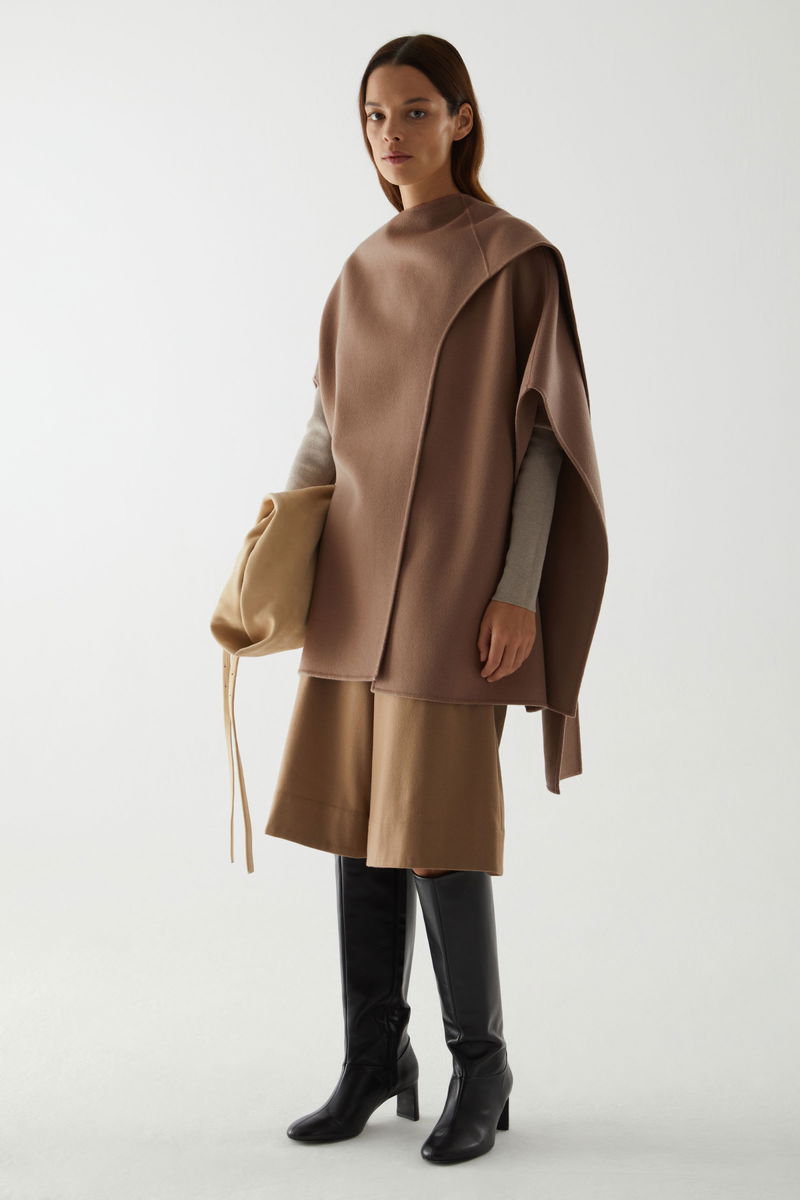 COS Wool Mix Hybrid Cape | endource