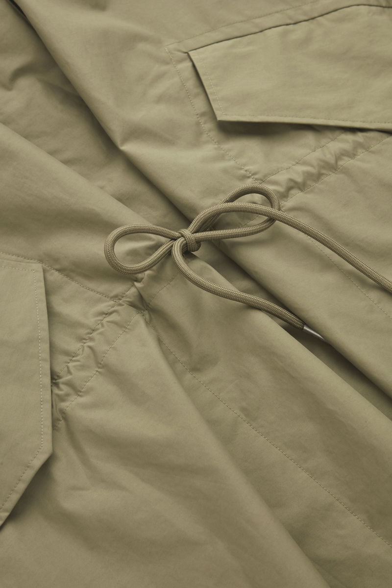 COS Light Packable Raincoat in Khaki Green | endource