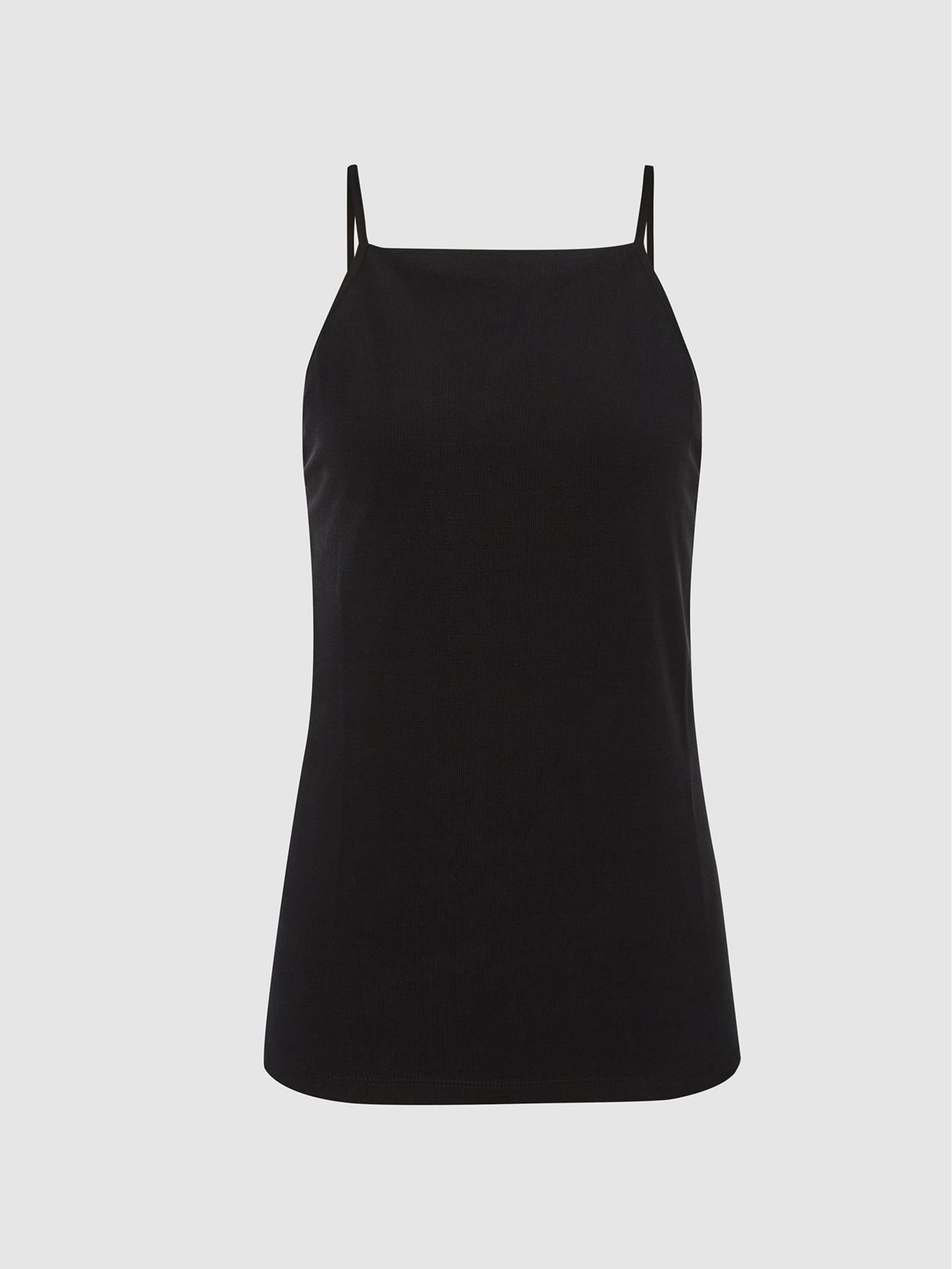REISS Effie Strappy Camisole in Black | Endource