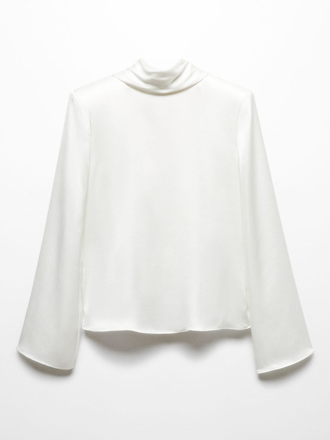 MANGO Victory Drape Back Top in White | endource