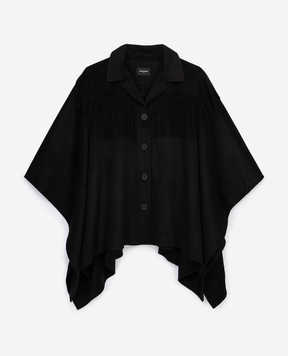 THE KOOPLES Flowing Poncho With Western Fringing | endource
