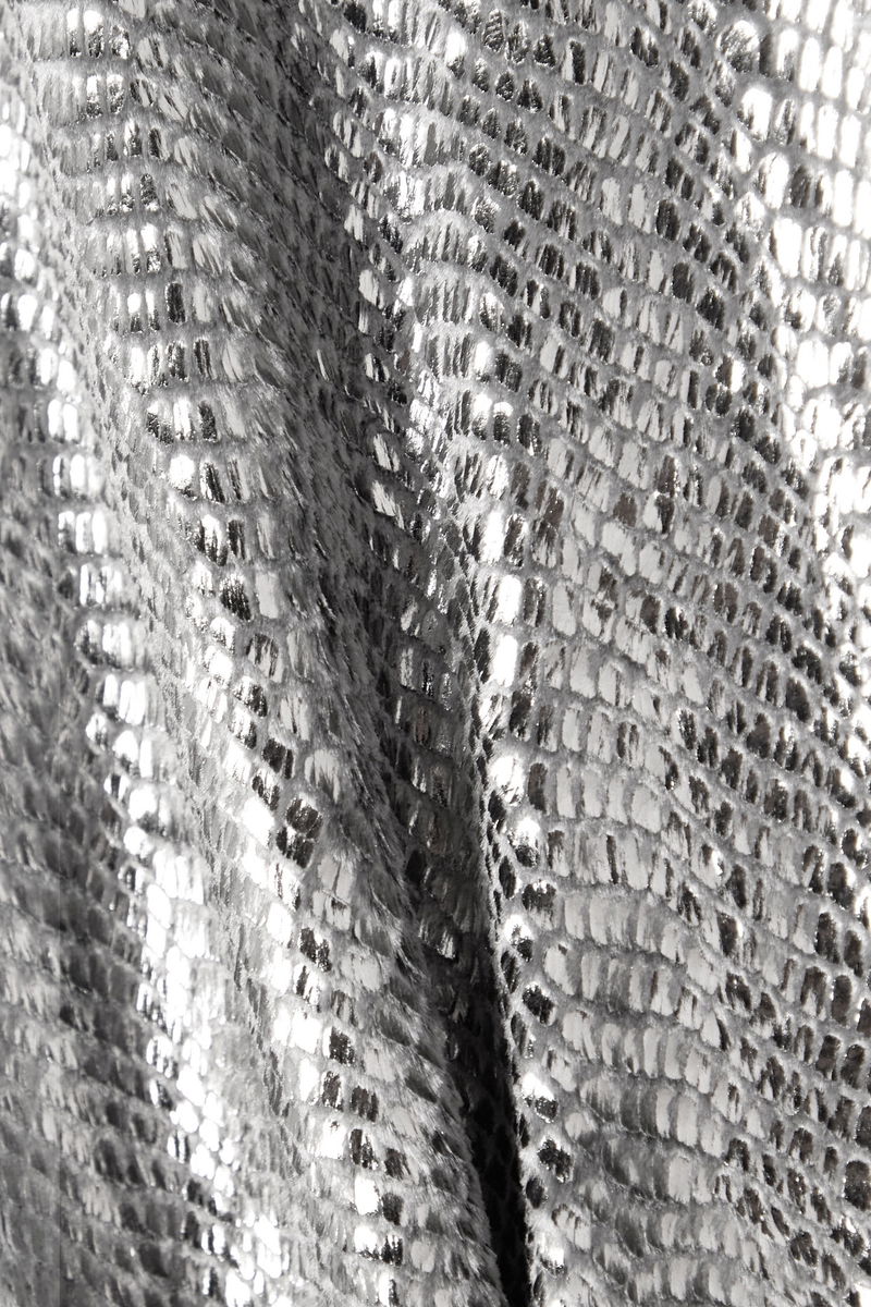 ISABEL MARANT Courtneya Wrap-Effect Lamé Midi Dress in Silver | Endource